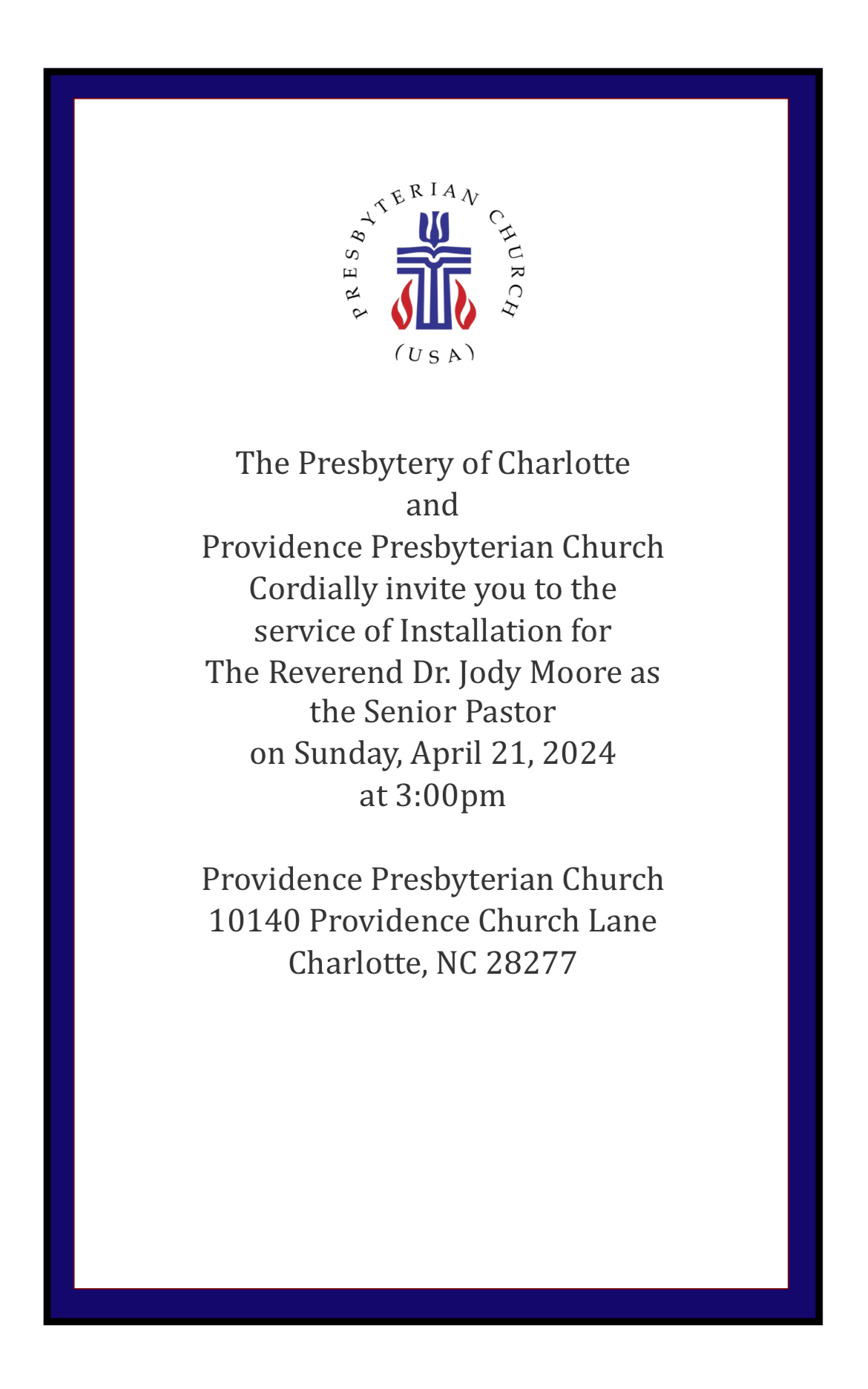 Welcome to Providence Presbyterian Church | All are welcome